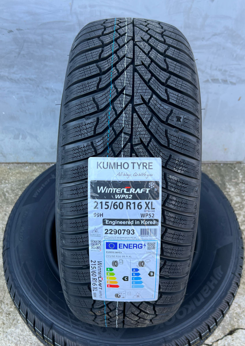 215/60 R16 Kumho Wintercraft WP52/ Монтаж, доставка, livrare 2022