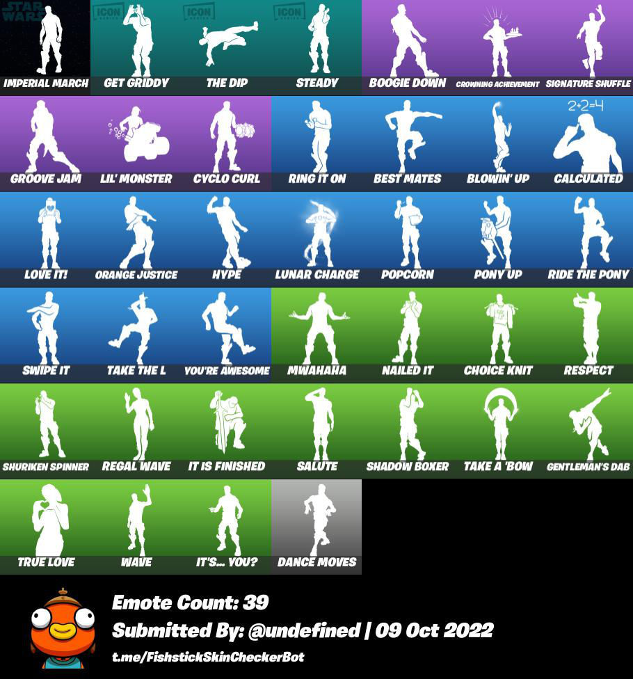 Cont Fortnite 46 skins