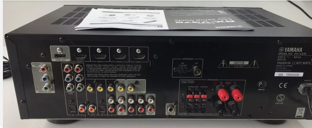 Yamaha RX-V375 HDMI USB 4K 3D receiver /// Nordost / Nakamichi