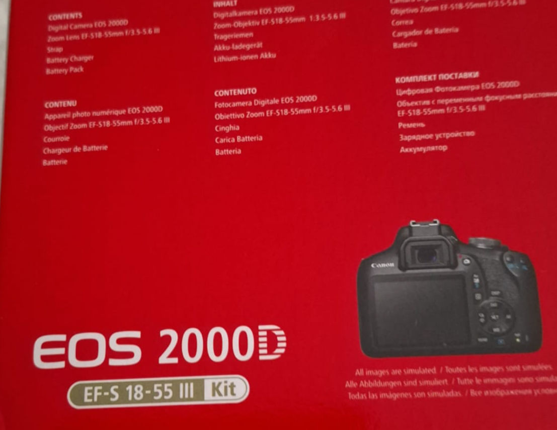 Canon Eos 2000D