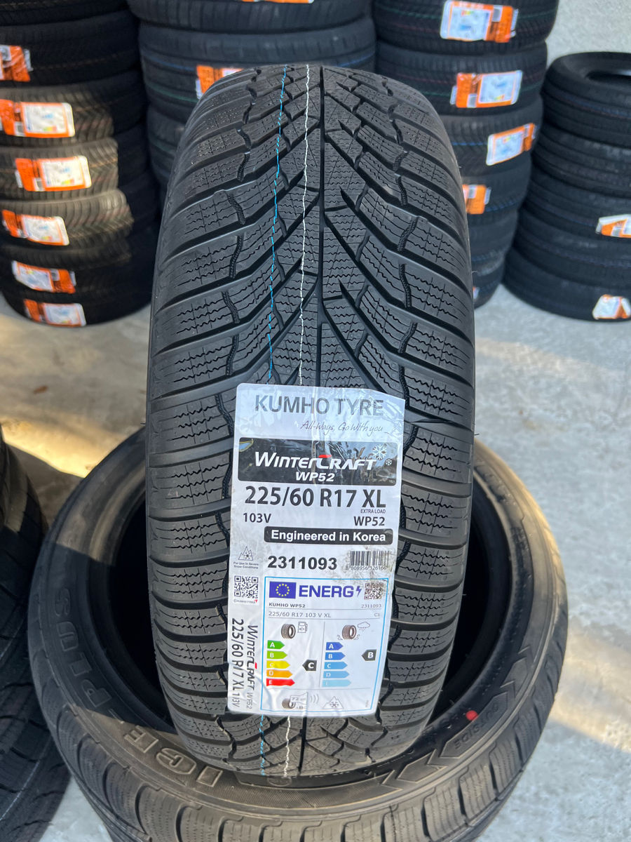 225/60 R17 Kumho Wintercraft WP52/ Доставка, livrare toata Moldova