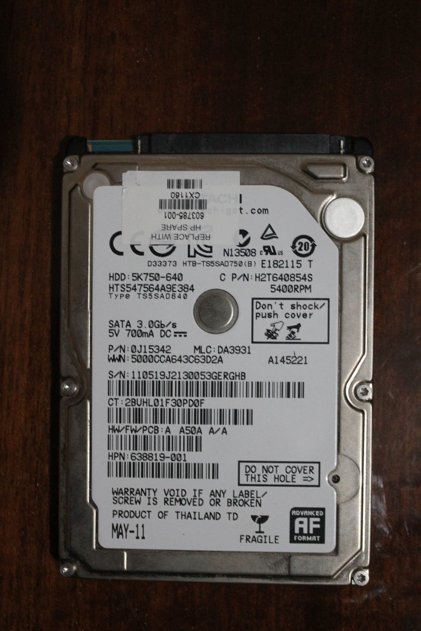 HDD Notebook 640GB Din Germania Adus