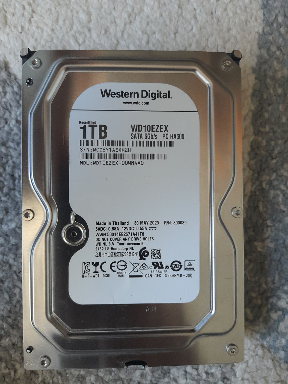 HDD Western Digital 1TB
