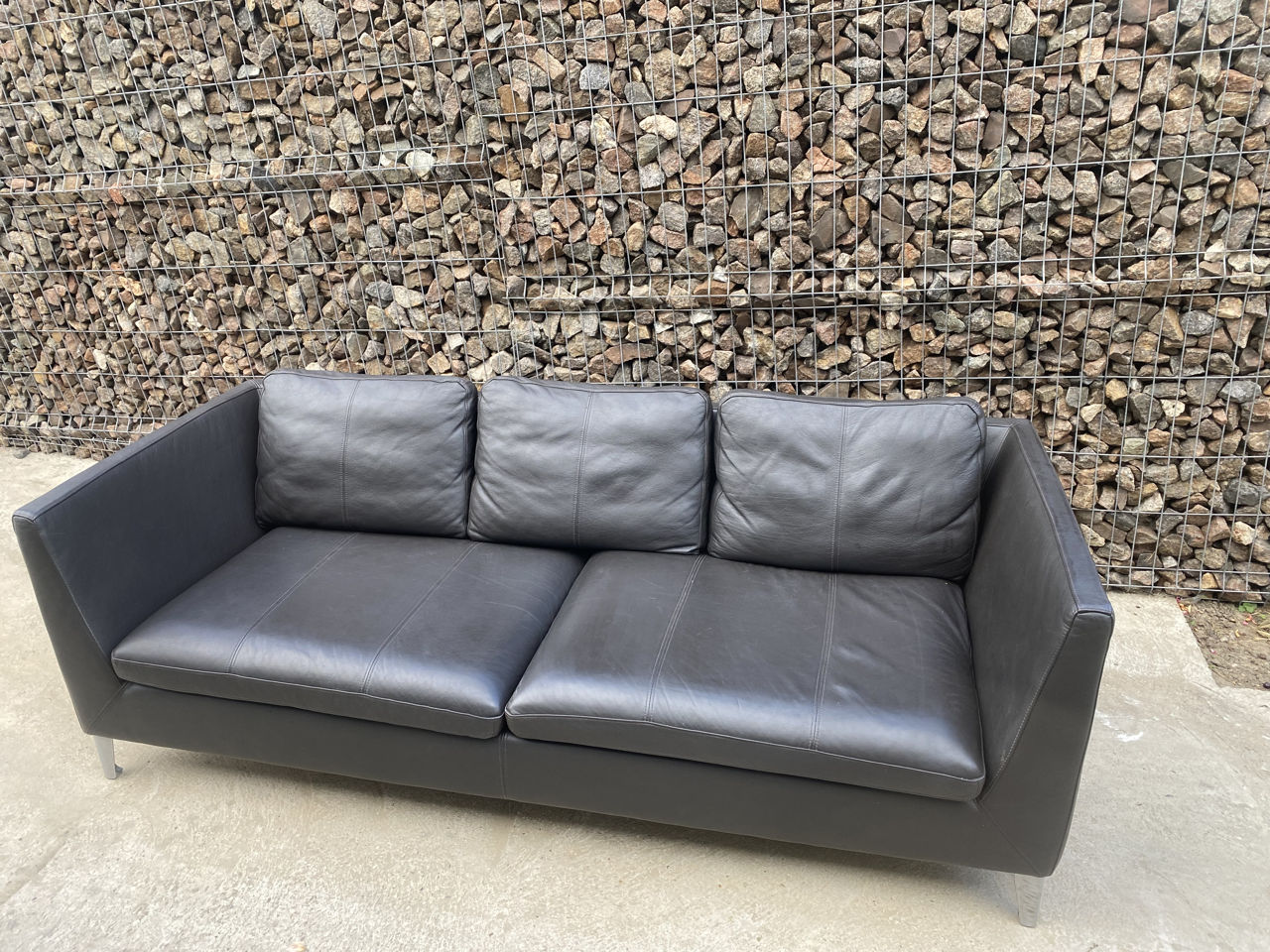 Canapea moale din piele