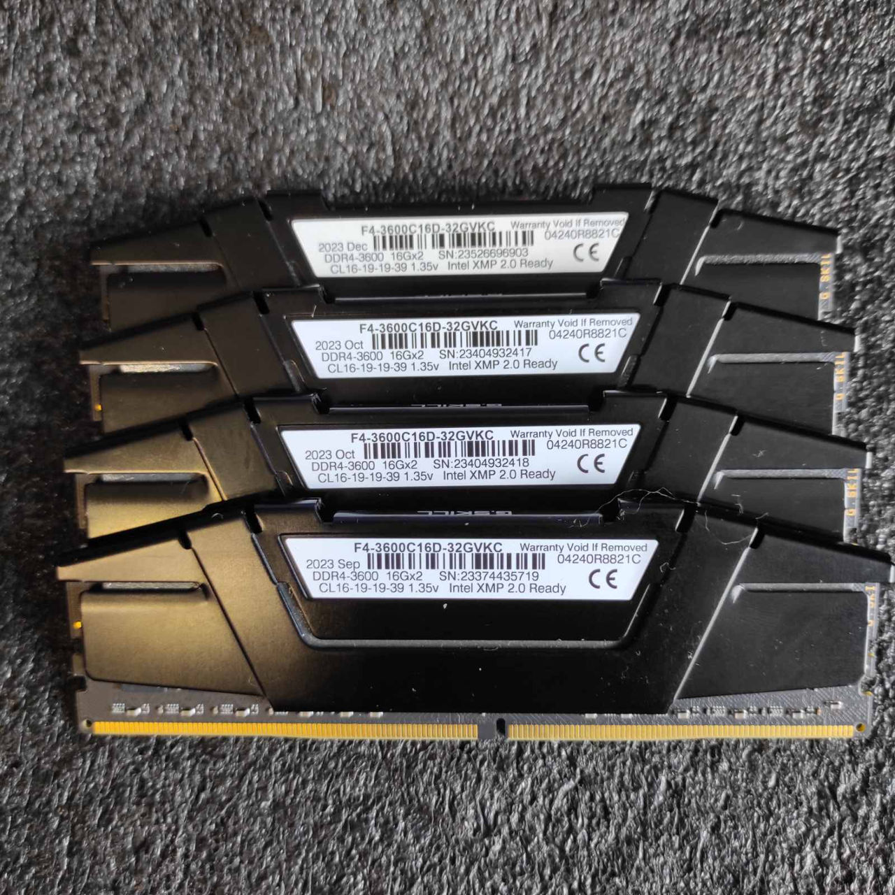 G.Skill DDR4-3600MHz 64GB (4x16GB)
