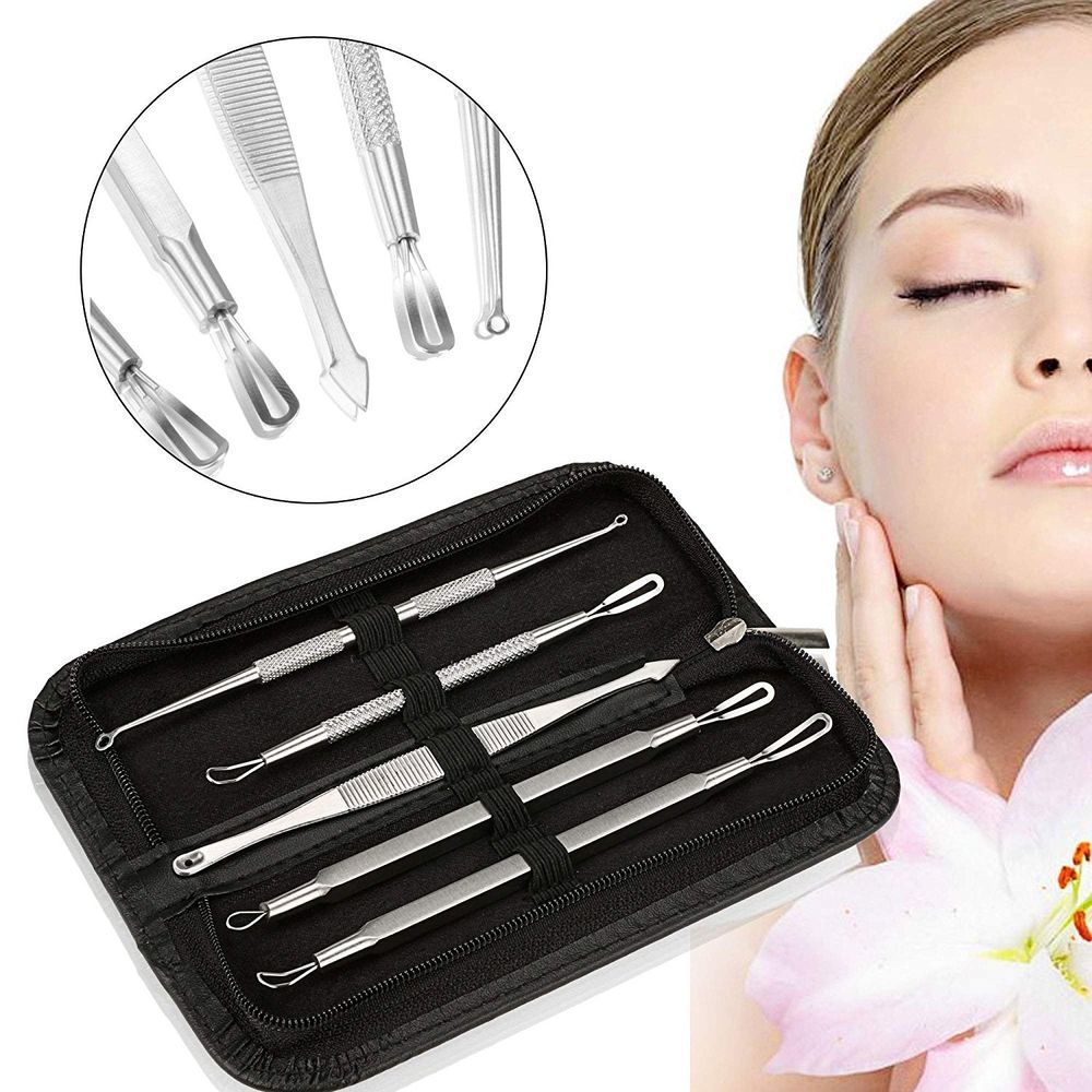 Set instrumente contra punctelor negre inox extractie Инструменты для ...