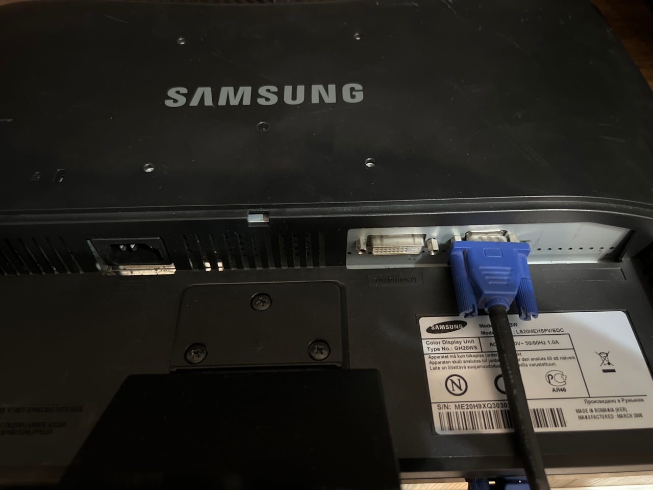 Monitor Samsung SyncMaster 206bw