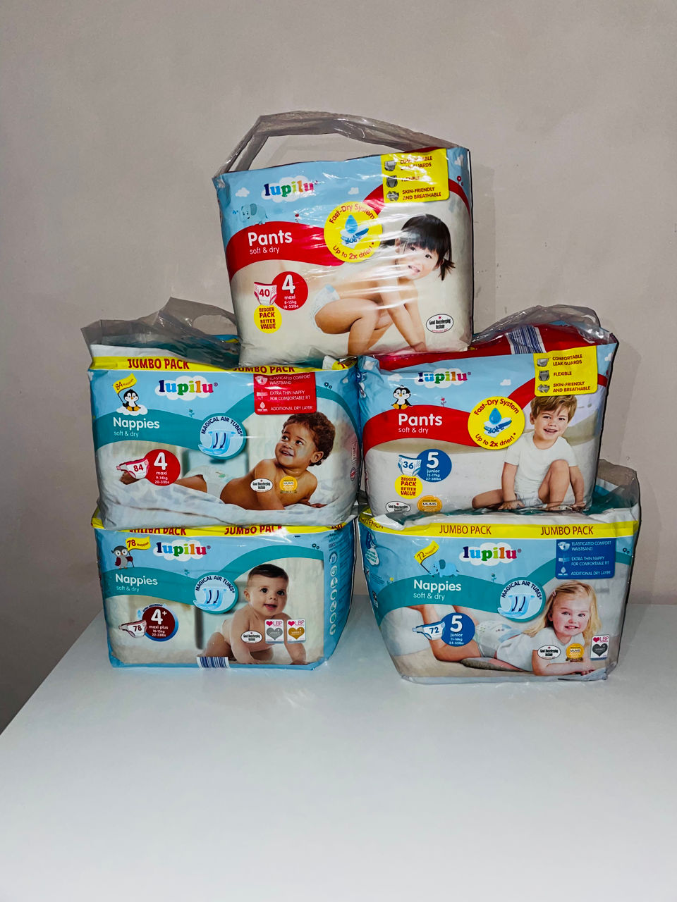 Scutece Lupilu si chiloței