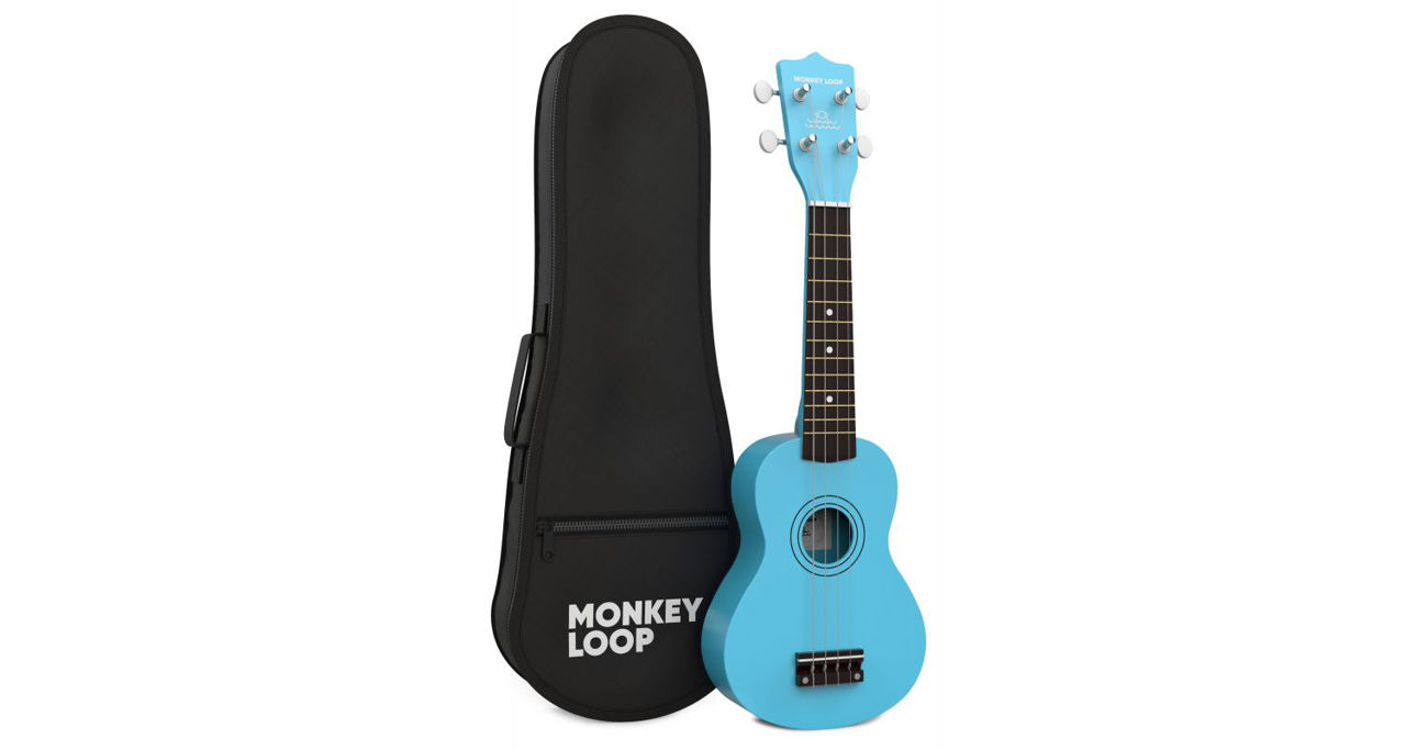 Monkey Loop Play Blue Ukulele Soprano
