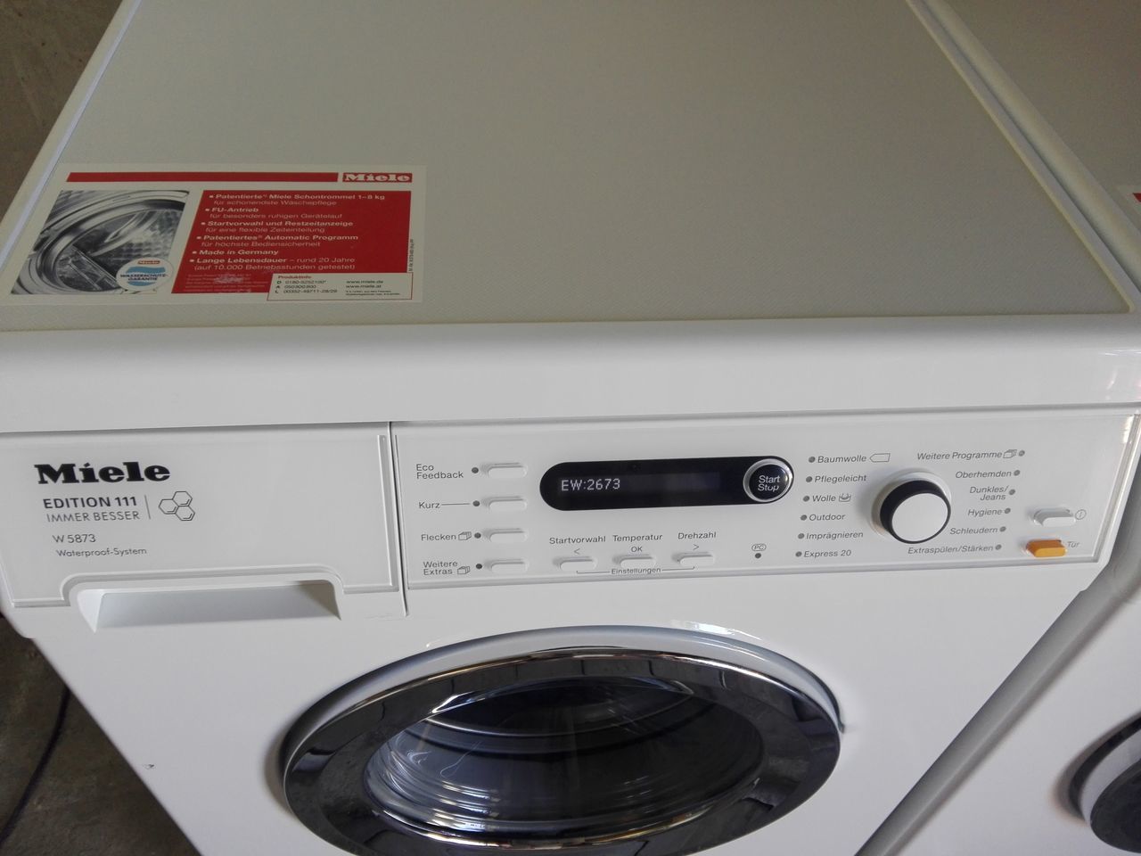 Стиральная машинка Miele W5873 WPS Edition 111