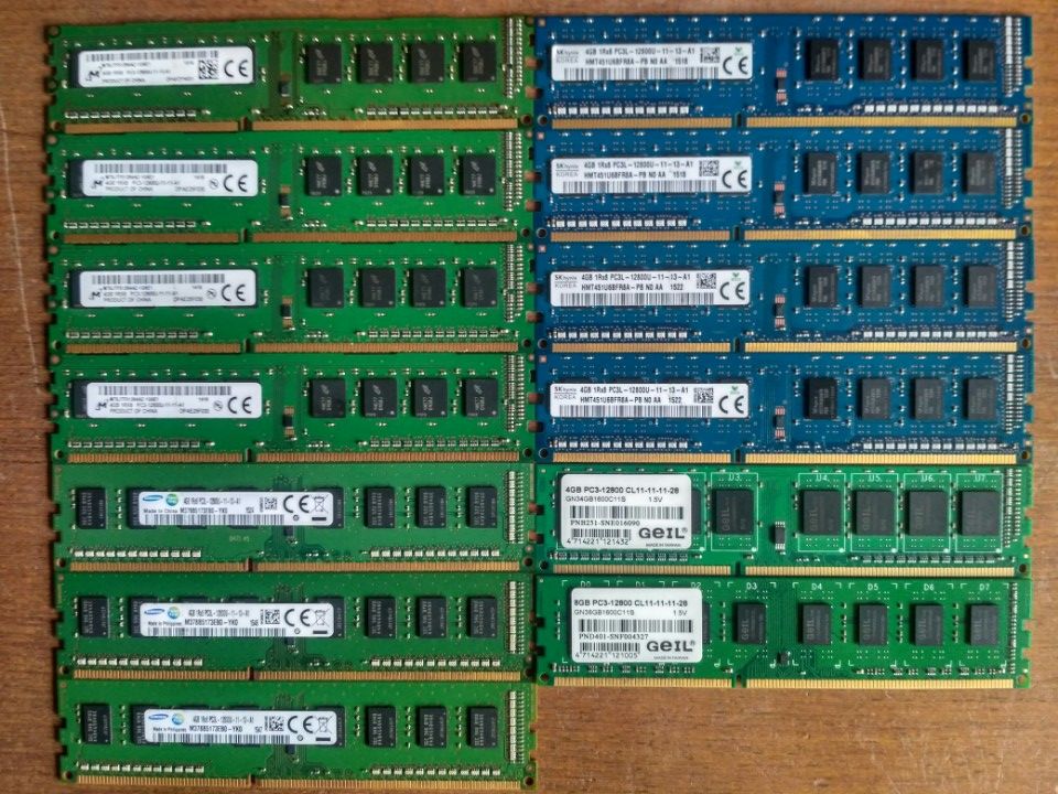 DDR2 & DDR3: 4GB - 370 lei, 2GB - 170 lei, 1GB - 70 lei, 512MB - 30 lei