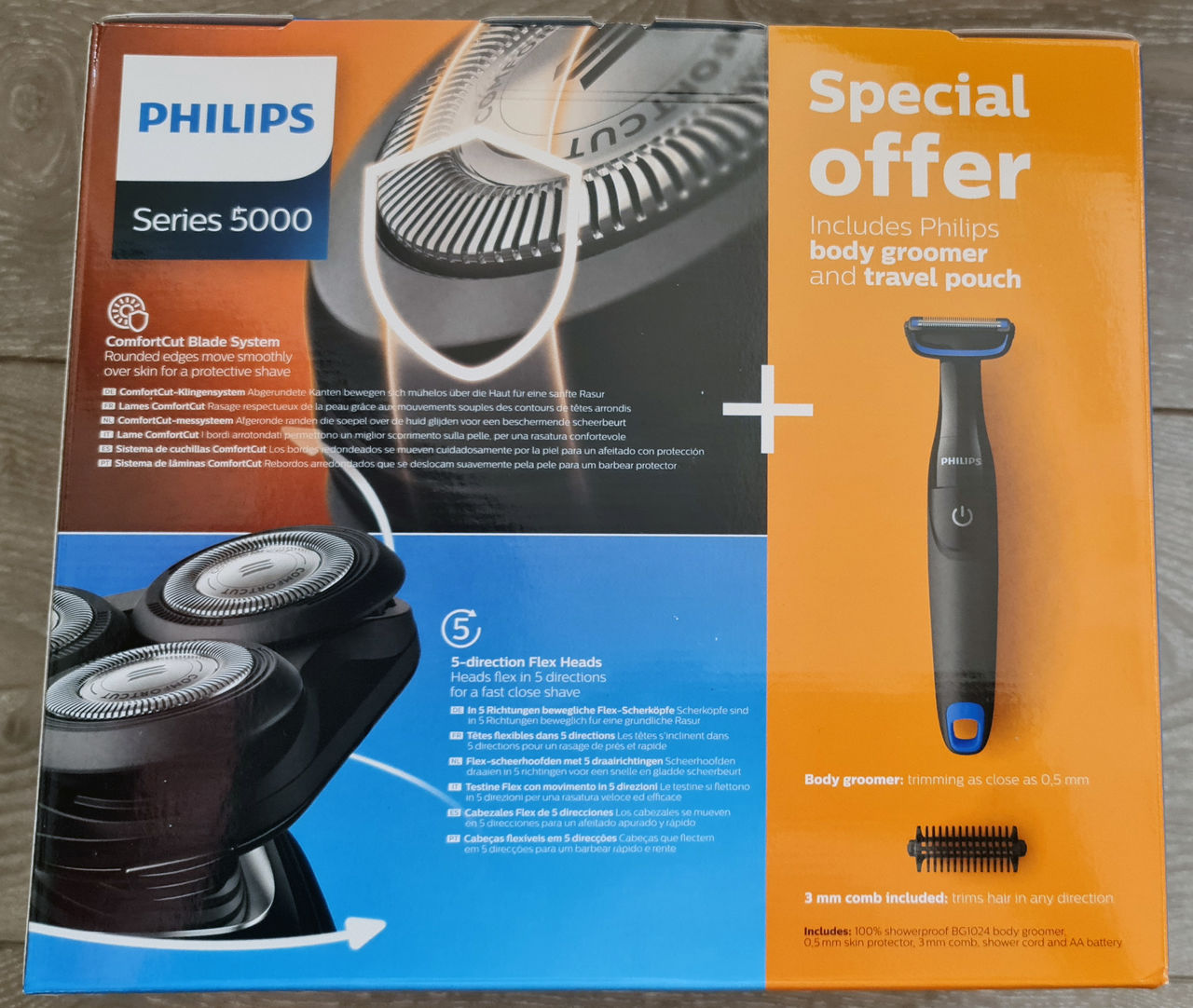 Электробритва Philips S5082/64 AquaTouch + Bodygroom BG1024
