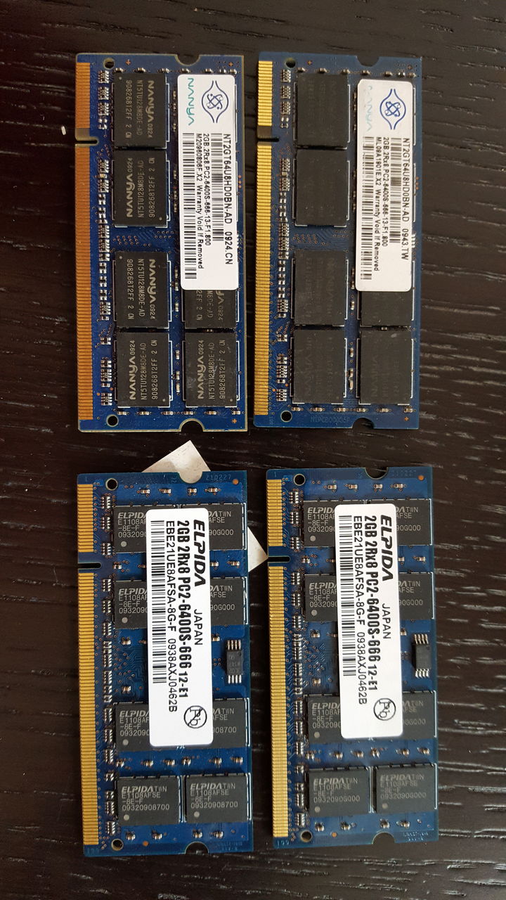 Ram DDR2 6400 Elpida si Nanya 4 X 2gb