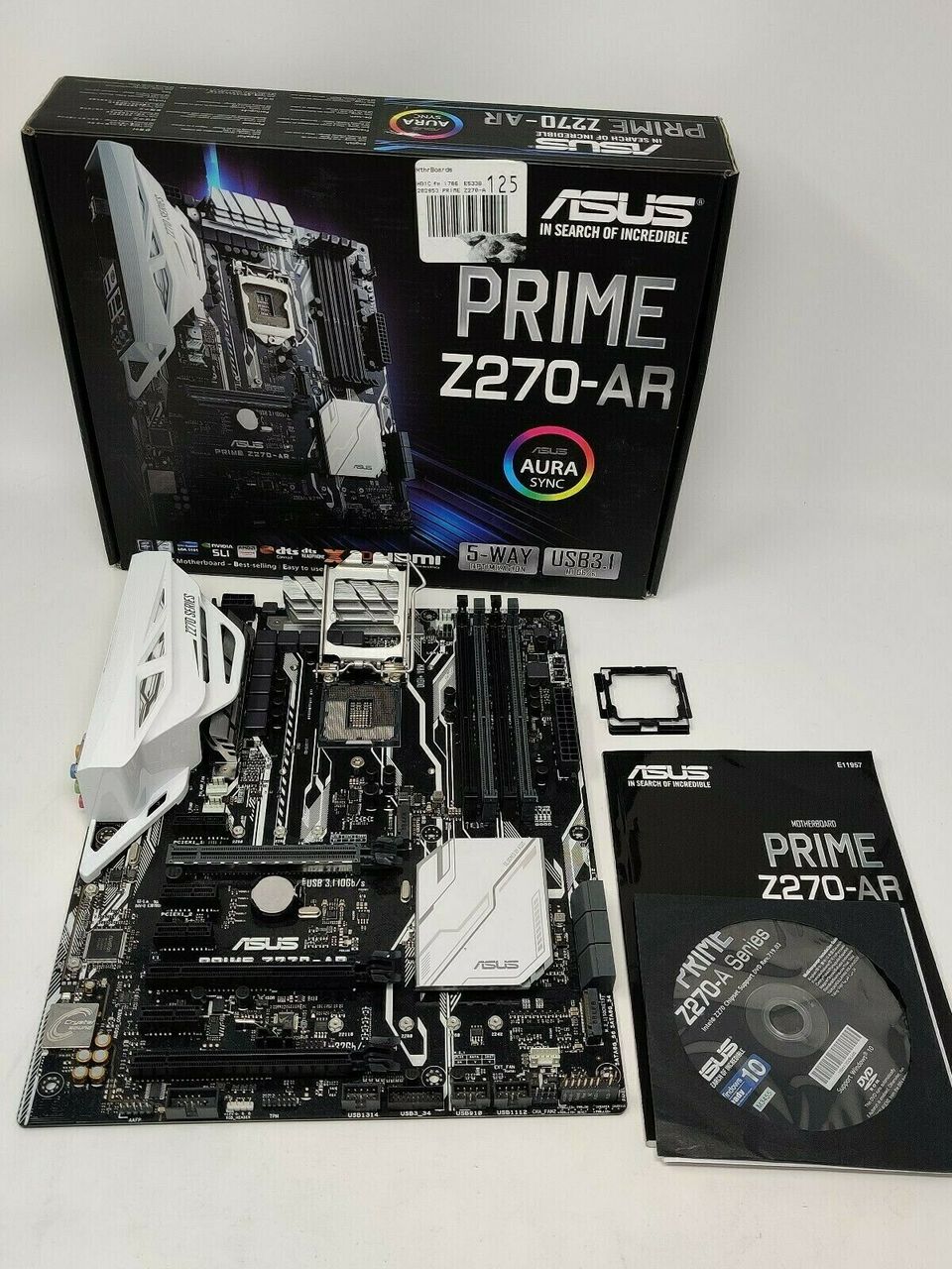 Asus Prime Z270-AR LGA1151 DDR4 HDMI M.2 USB 3.1 Z270 ATX Motherboard