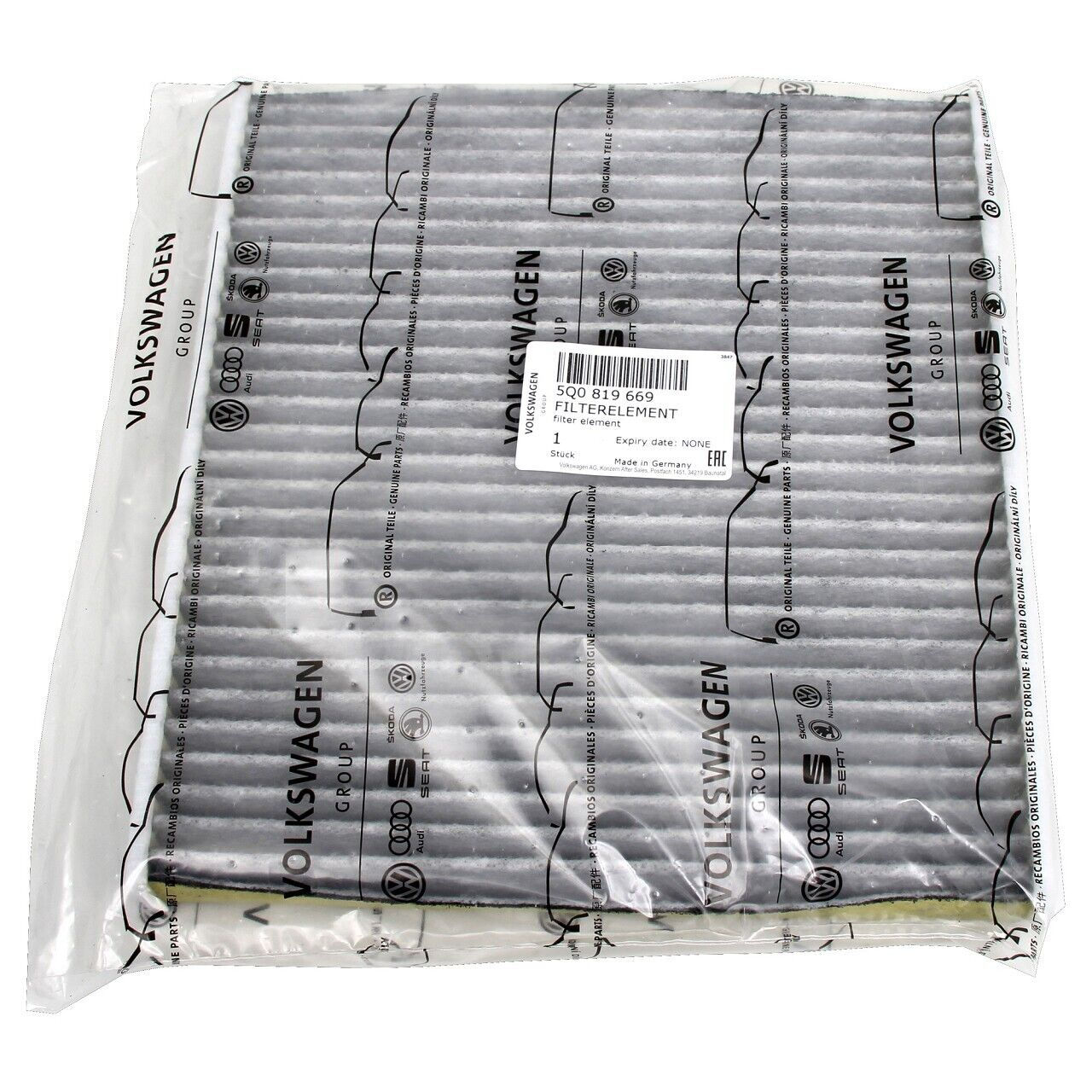 Original !!! Filtru de salon cu carbune Volkswagen Skoda Audi Seat