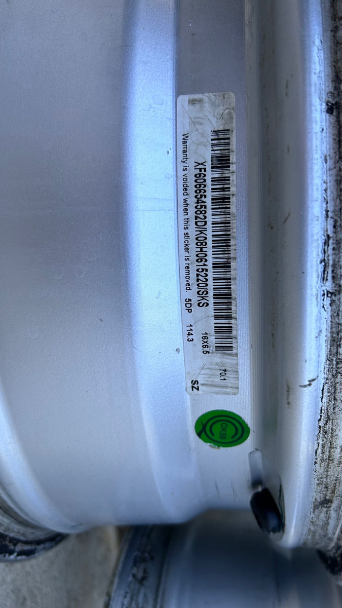 Jante R16 5x114 J6.5 ET-45 schimb pe R17