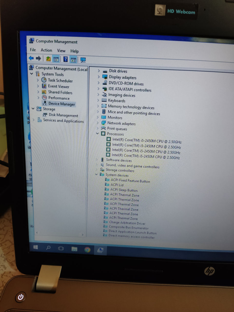 HP Probook 4530s, corei5-2450m, 8 GB, 2500 lei.