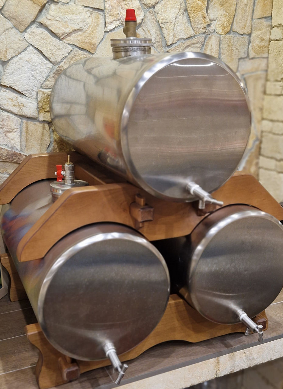 Set din 3 Butoaie din Inox a cite 50 litri