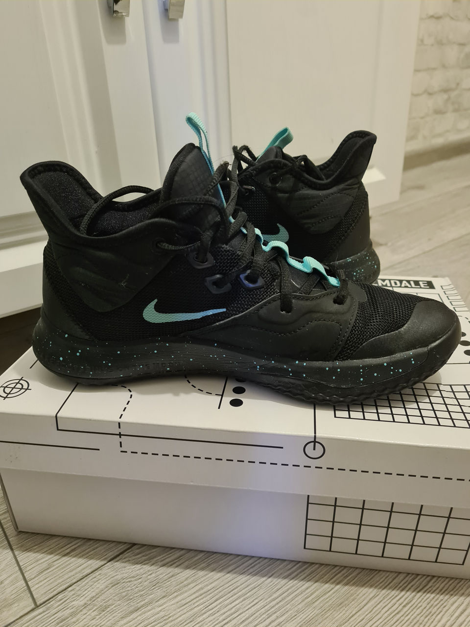 Nike Paul George 3 Black Light Agua ( Original )