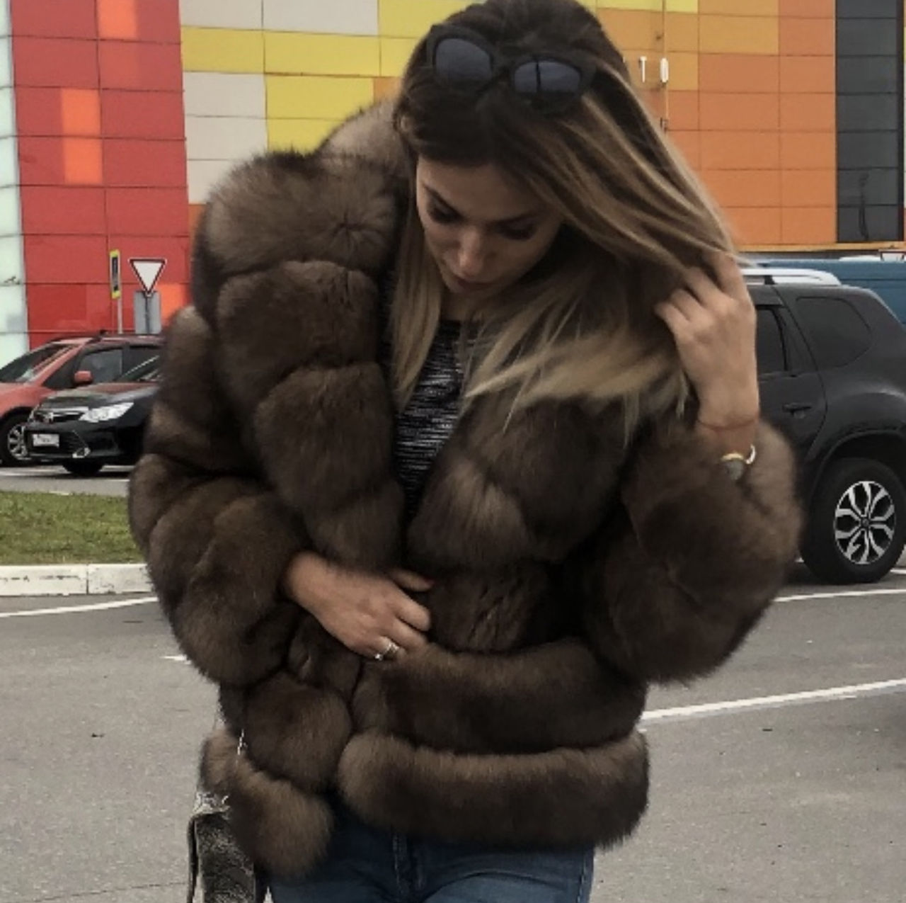 Полушубок песец