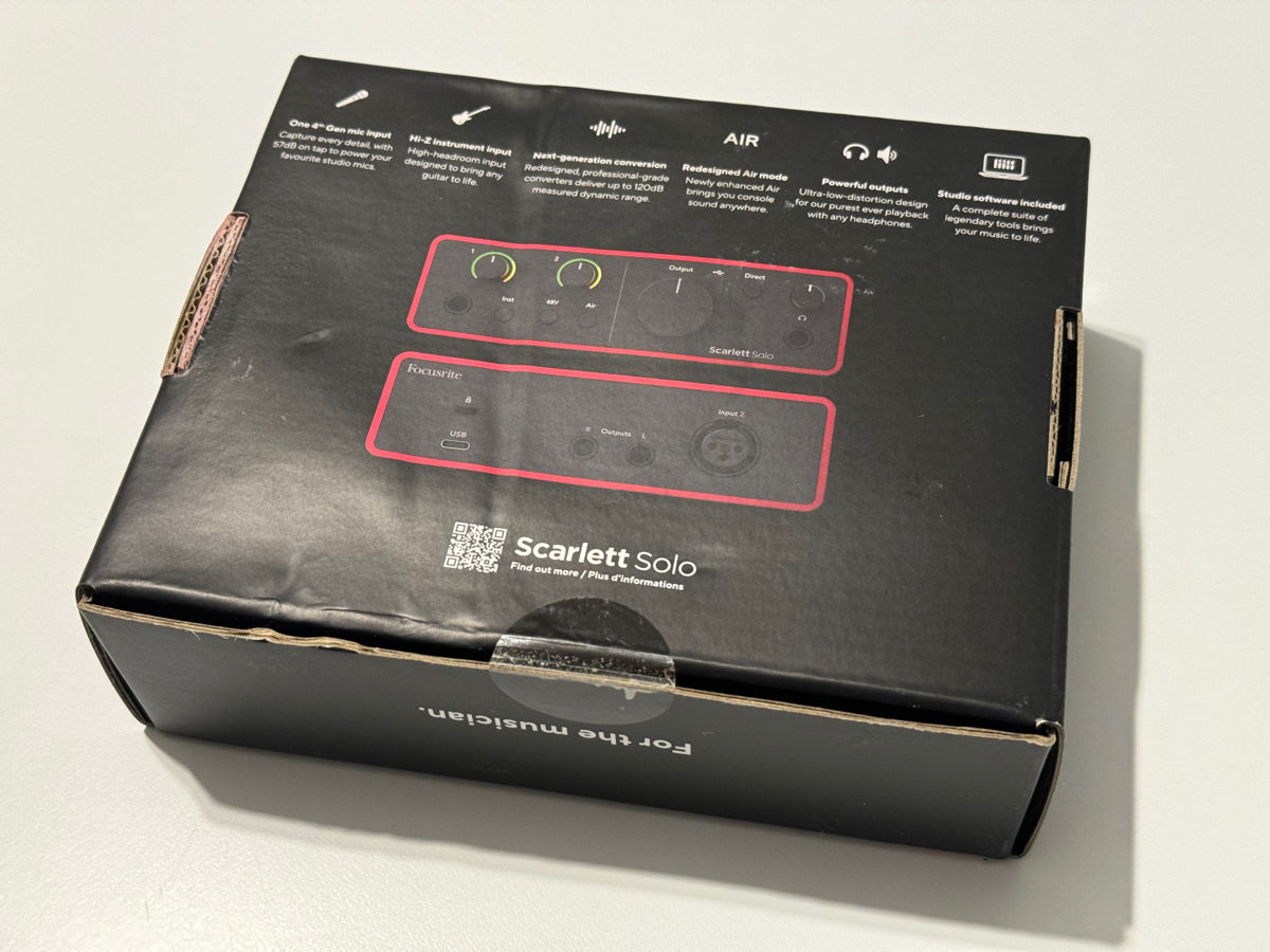 Focusrite Scarlett Solo 4th gen.