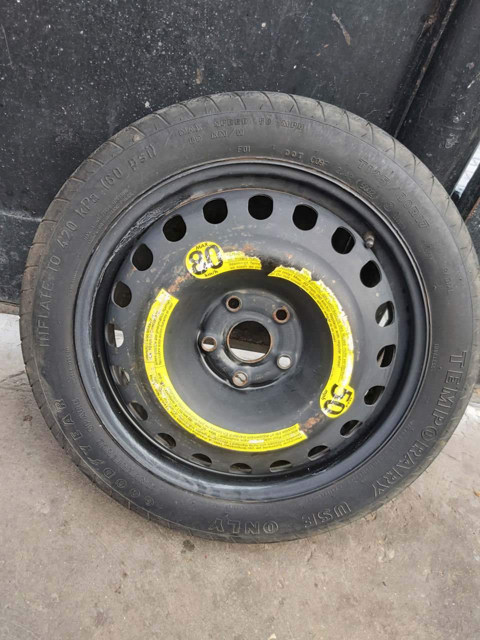 Roata de rezerva R17, 5*112 - 500 lei