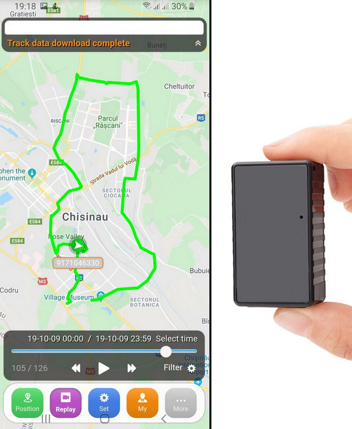 Трекер GPRS GSM для мониторинга автомобиля, Tracker auto monitorizare