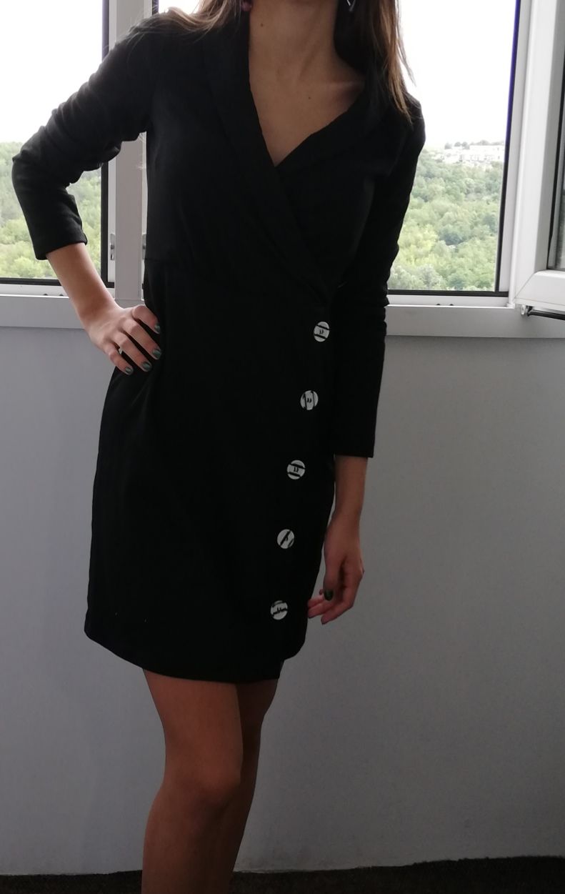 Rochie tip sacou, eleganta neagra