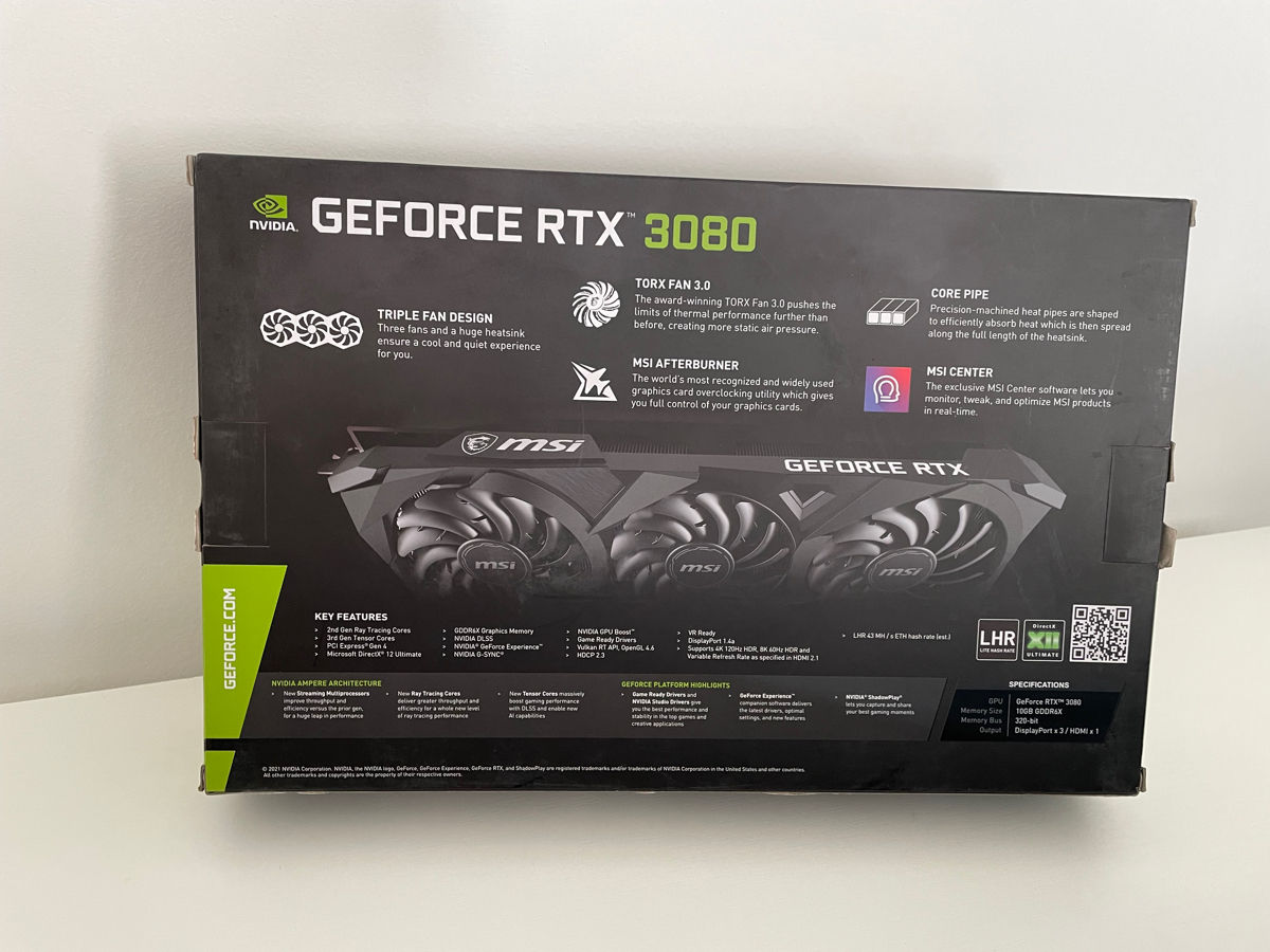 Видеокарты 3080