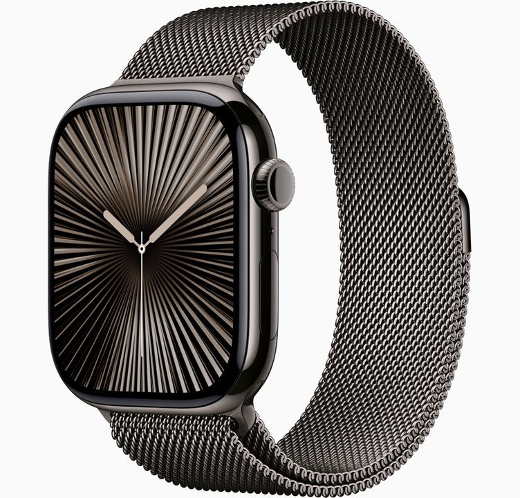 Apple Watch 10 46mm Slate Titanium Slate Milanese Loop Sigilat!