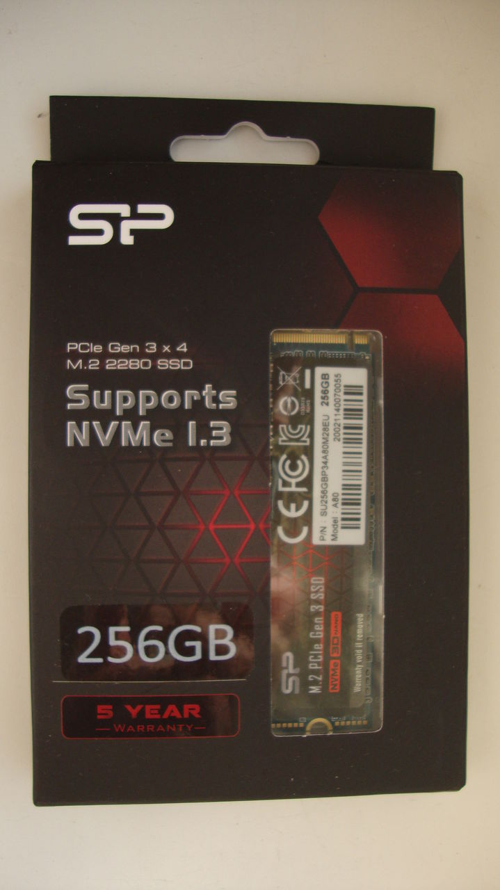 SSD Silicon Power SP A80, 256 GB, SATA M2, 2280 NVMe 1,3, NOU, sigilat ...