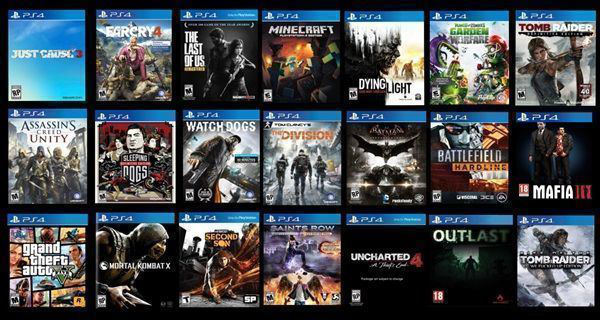 PS4 Games (Blue Ray Disc)