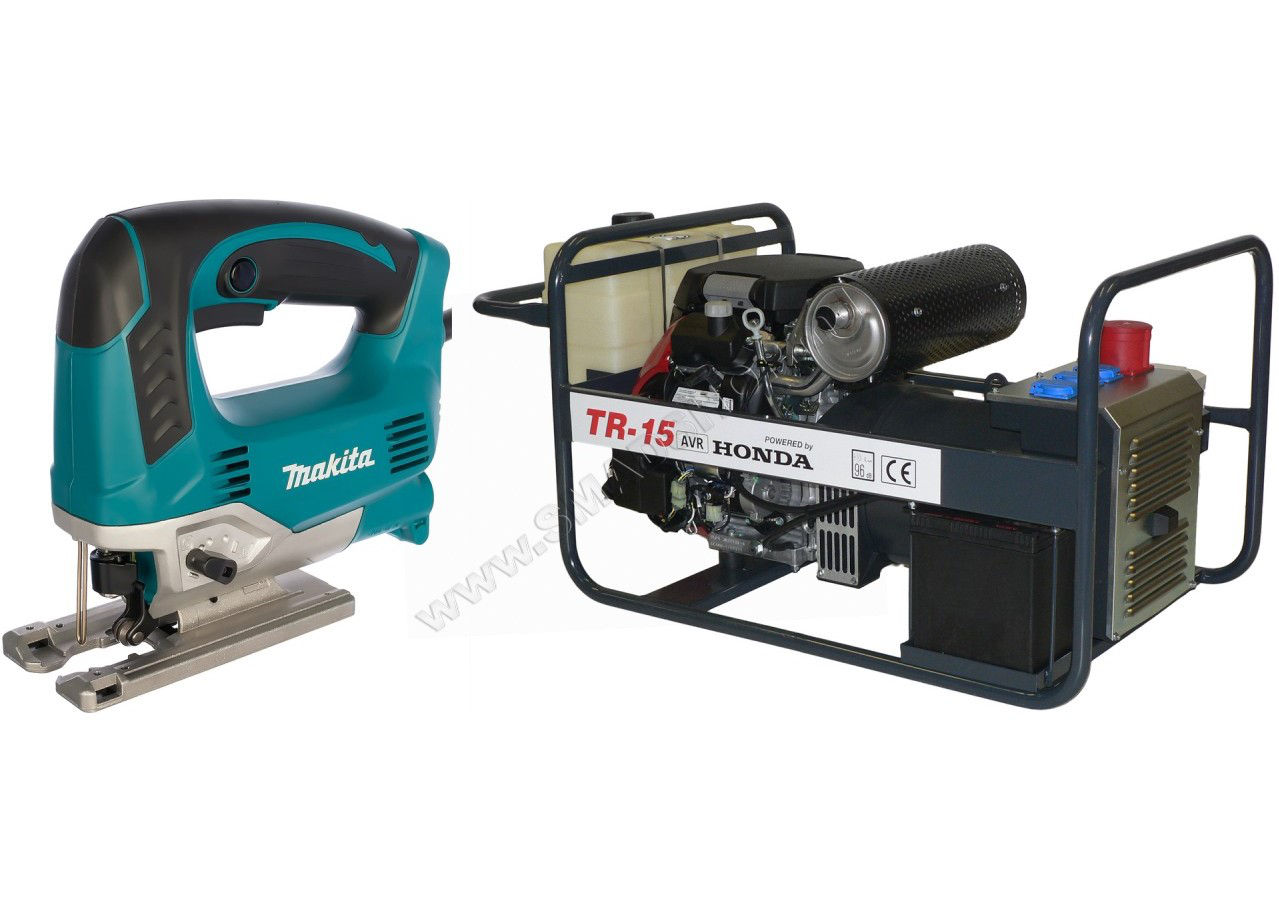 Set generator pe benzina cu ferastrau vertical