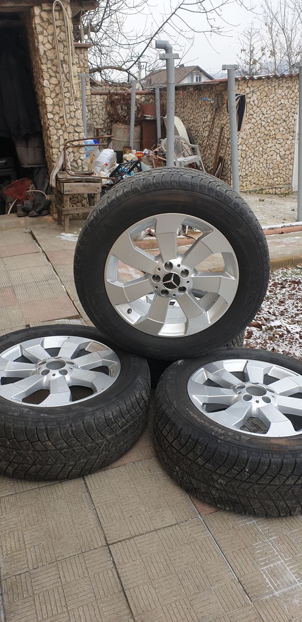 Mercedes 255/55 R18 ML GLE GLK - originale 8J ET56.5 Jante+ Cauciucuri ...
