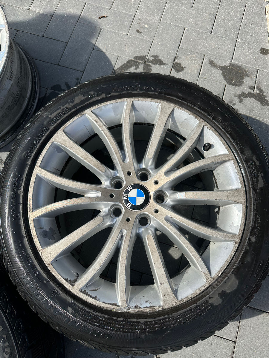 Vând jante + anvelope BMW F10 originale luxury R18 5/120