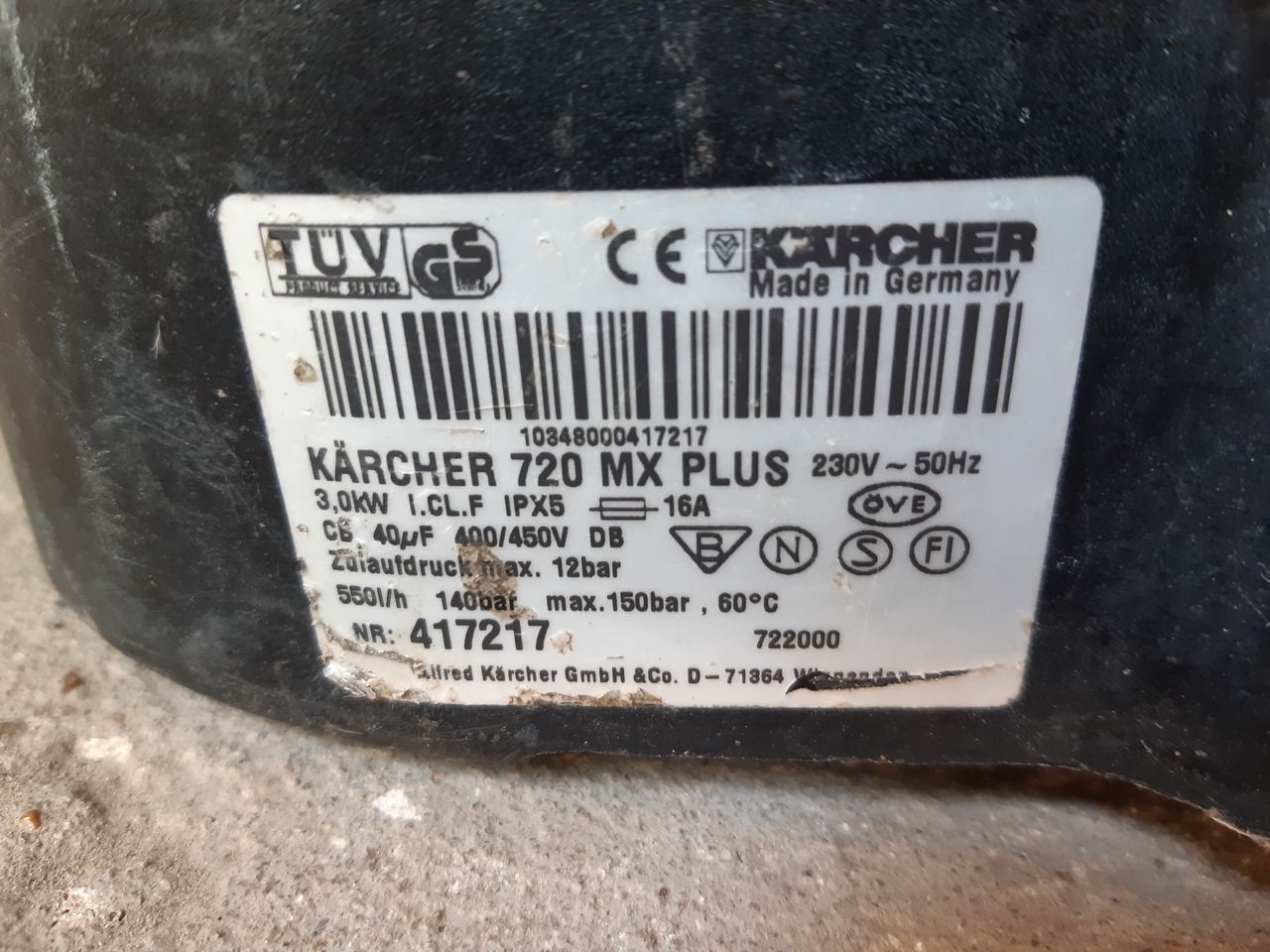 Karcher 720 MX Plus