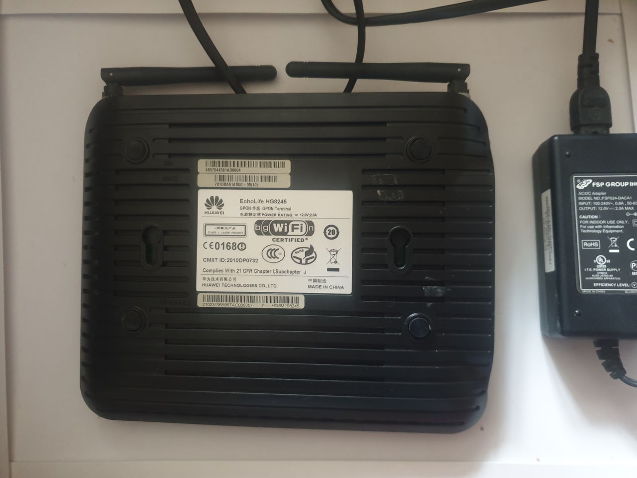 Huawei HG8245 GPON WIFI router