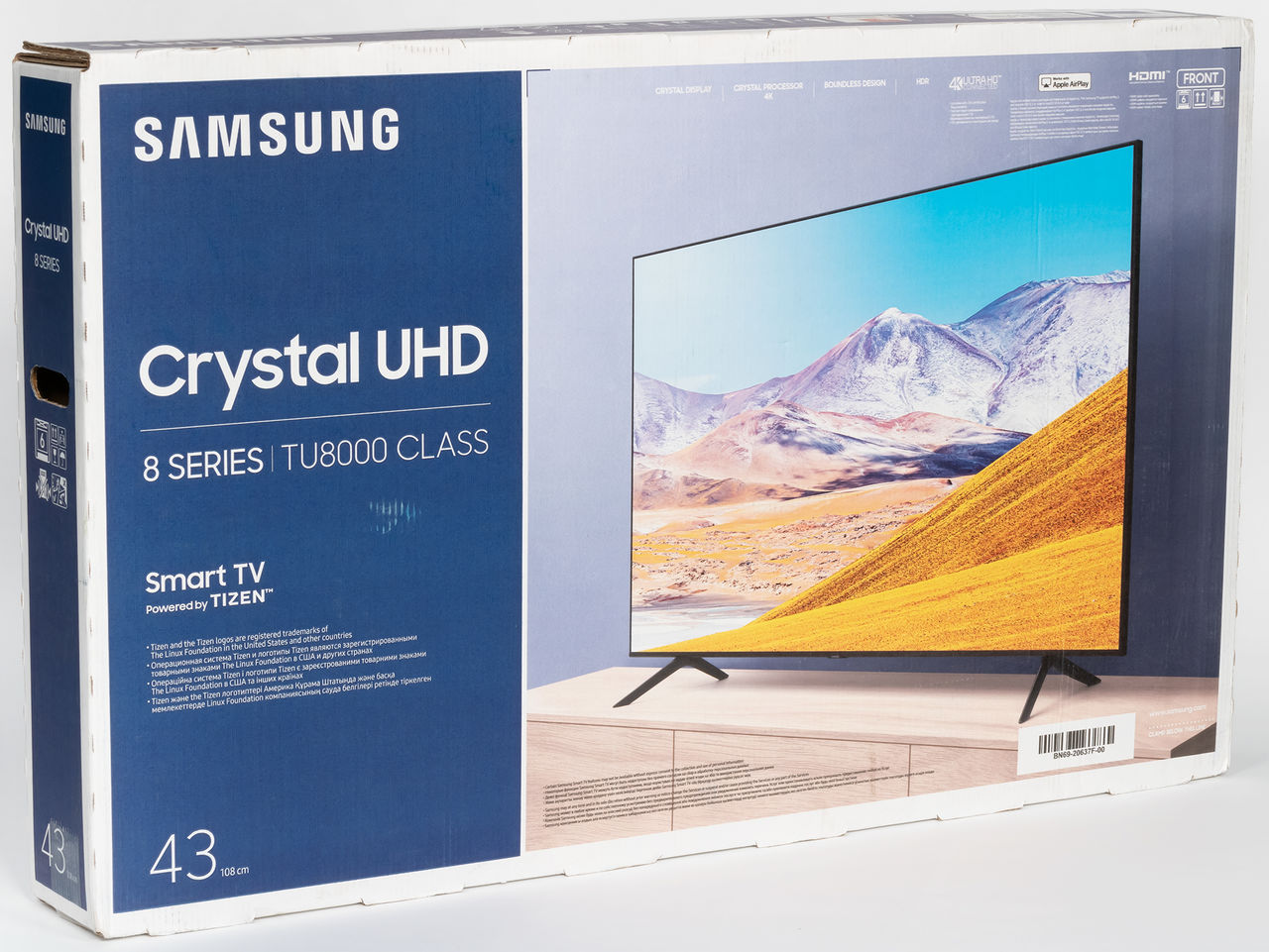 Телевизор Samsung UE43TU8000UXUA 43" / VA / 4K UHD / smart / черный 300 ...