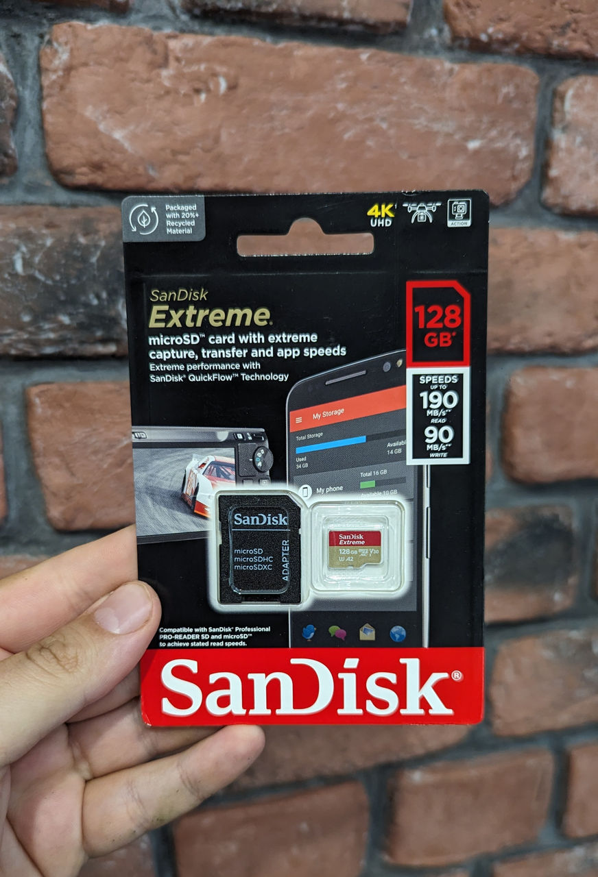SanDisk Extreme microSDXC 128gb / 190mb