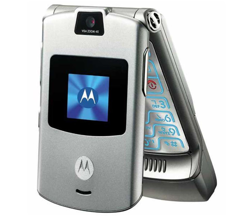 Мобильный телефон Motorola V3-Новый в упаковке-Серебренного и Чёрного ...