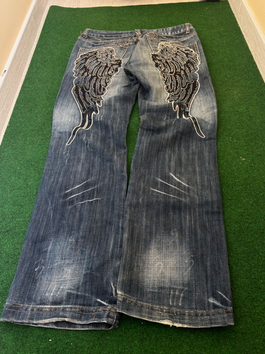 Vintage Angel Wing Denim Jeans