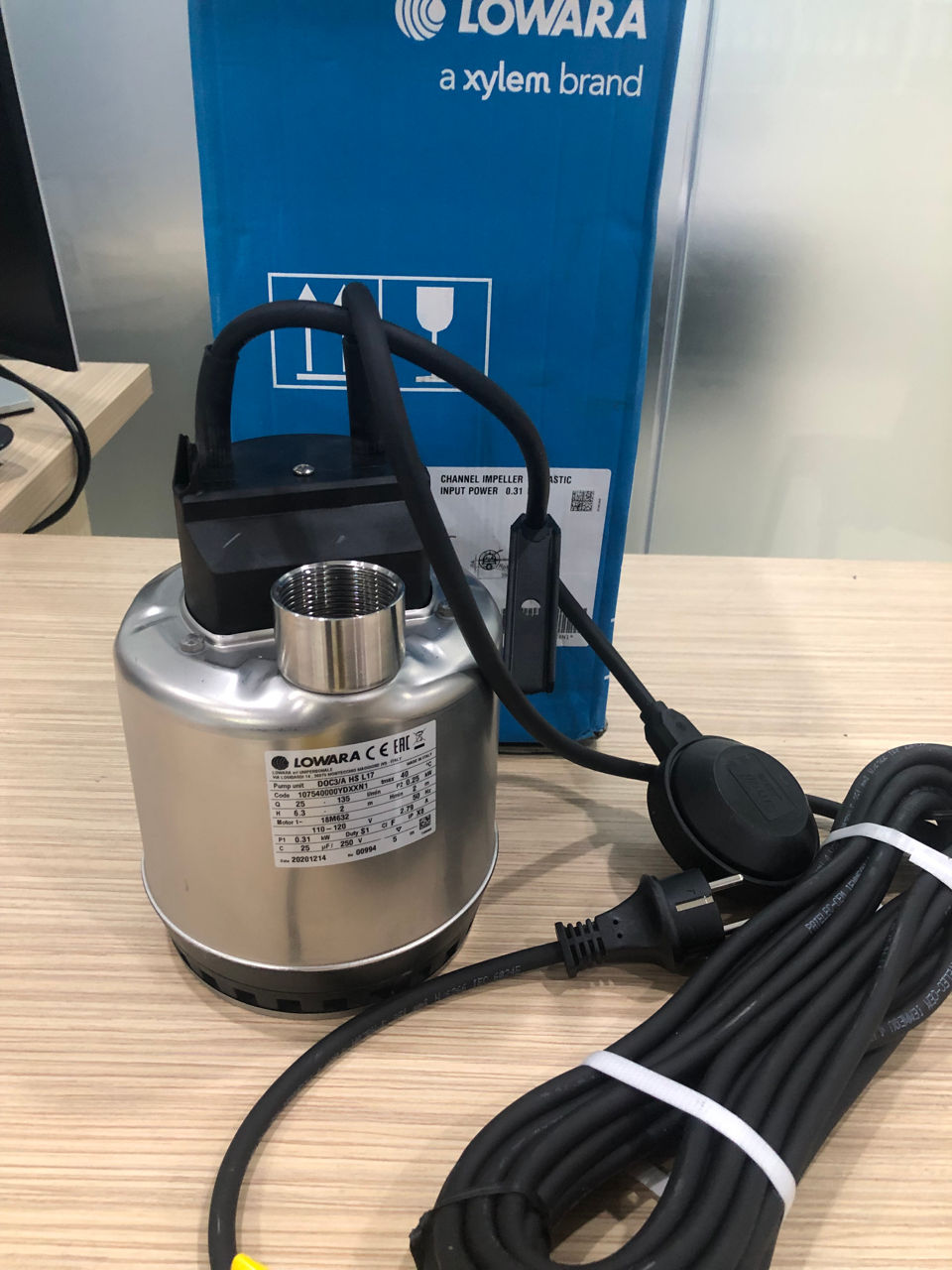 Lowara doc3/a hs l17 submersible pump nou