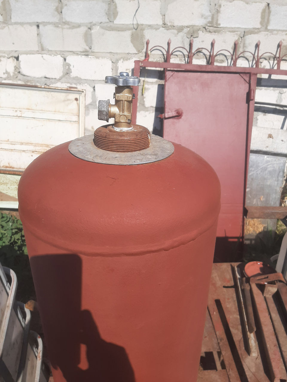 Balon de gaz la plitca