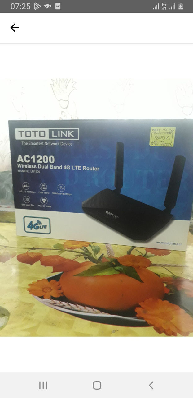 Router Wifi cu Sim Cartela 4G