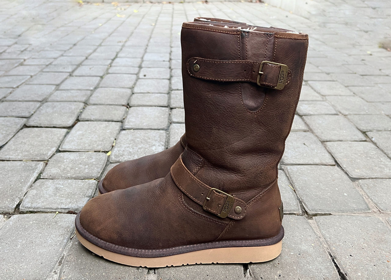 UGG Sutter Waterproof Leather Buckle Boots Toast. Размер 40. Оригинал ...