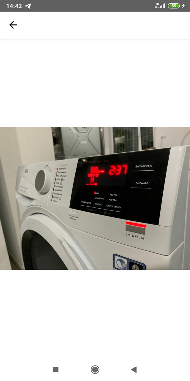Компрессорная сушильная машина AEG 8000 серии на 8 кг