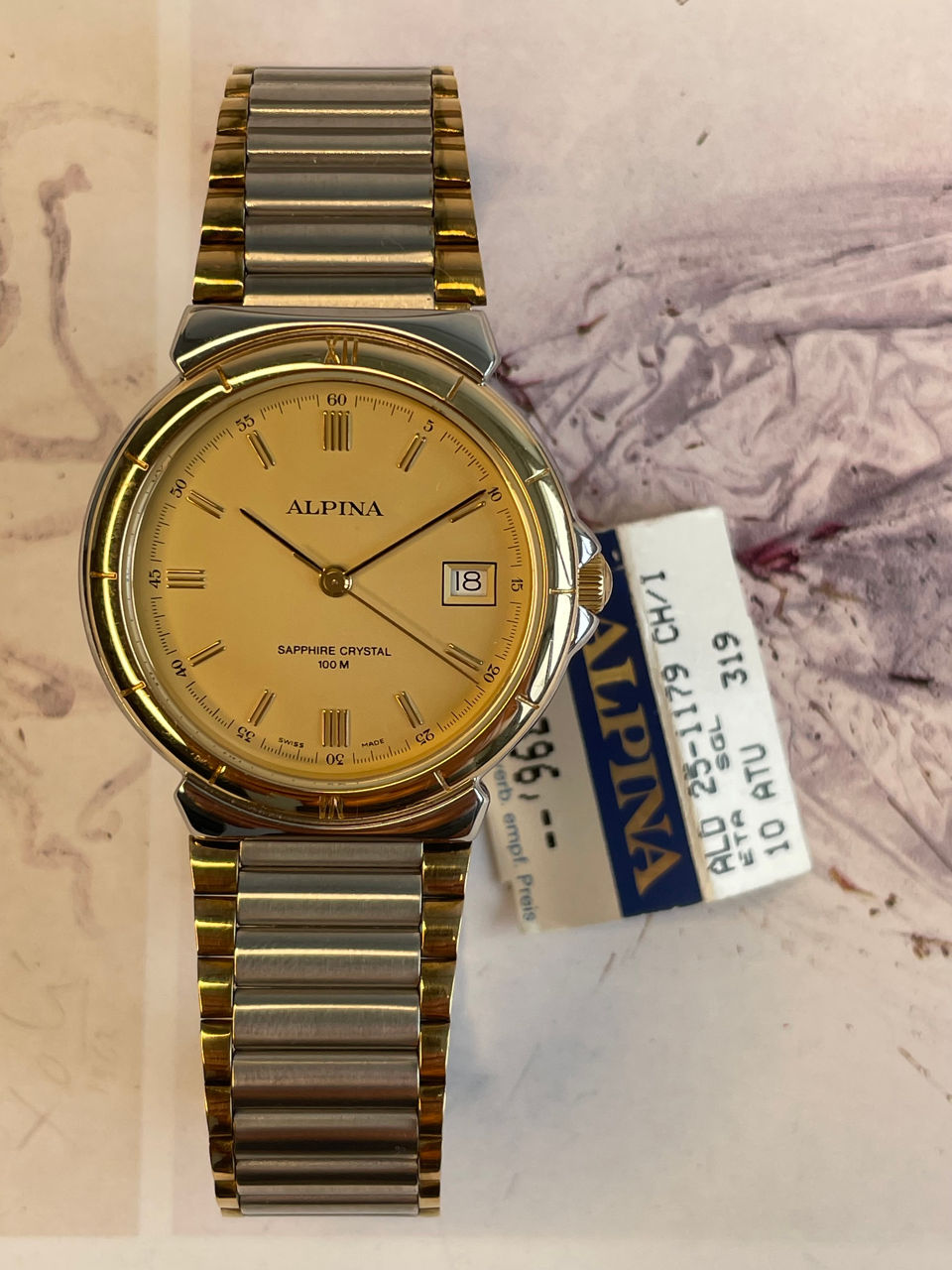 Original Swiss made Alpina watch.