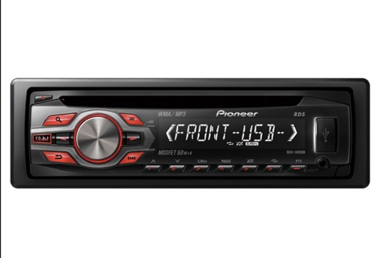 Pioneer DEH-1400UB, RDS, CD-WMA/MP3, USB, AUX, 50W x 4, Original 100%!
