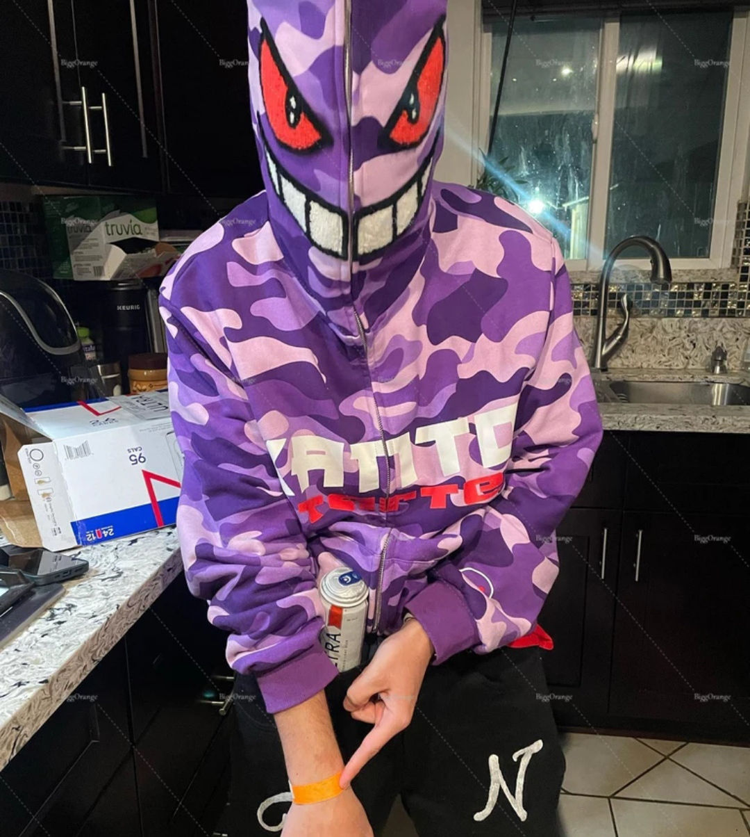 Hoodie Y2k Kanto Zip