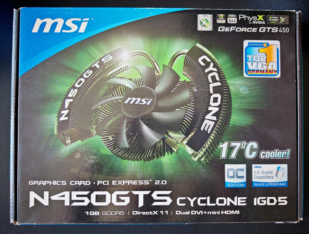 MSI GTS 450 Cyclone 1GB